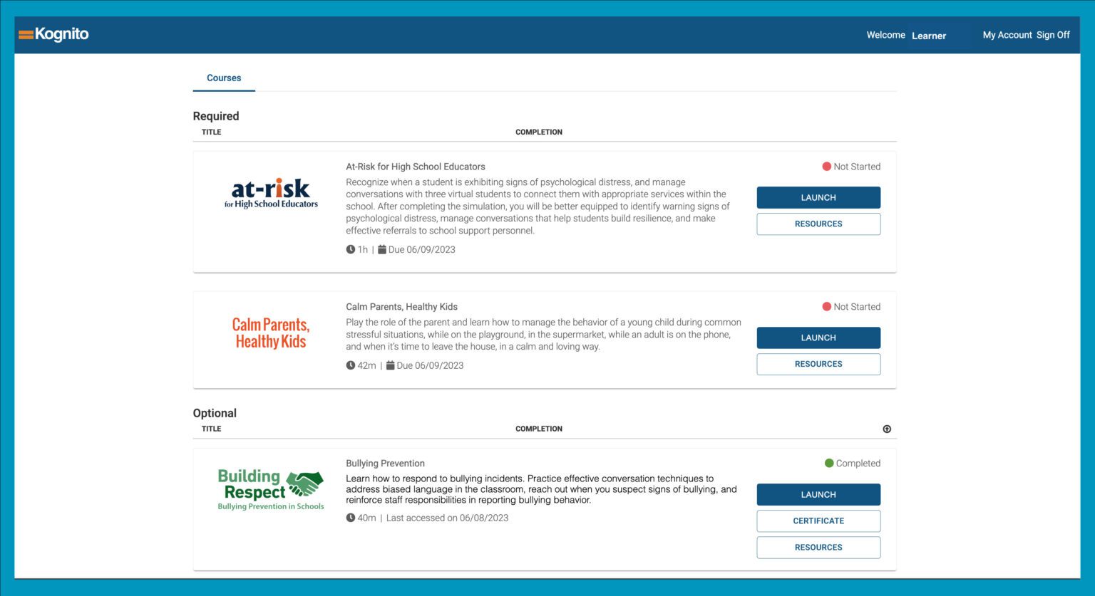 Kognito Updates: New Content Delivery Offerings for School Districts ...